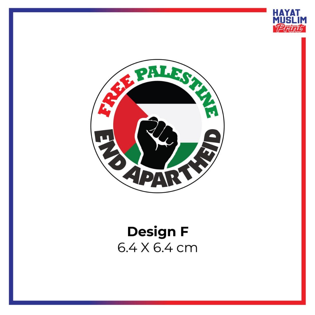 STIKER KERETA PALESTINE FREE PALESTINE | MOTOR STICKERS SOLIDARITY FOR ...