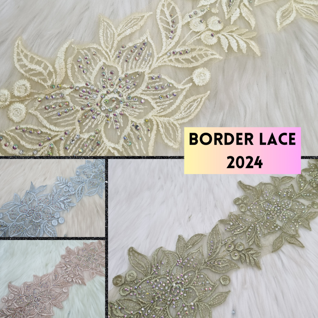[TERBARU RAYA 2024] BORDER LACE SULAM BUNGA MINI SIMPLE TERBARU BERBATU ...