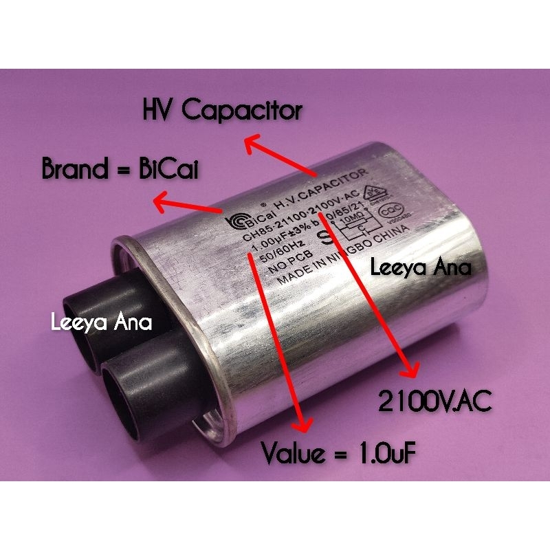 🔥Ready Stock🔥 High Quality BiCai HV Capacitor 1.0uF Microwave High ...