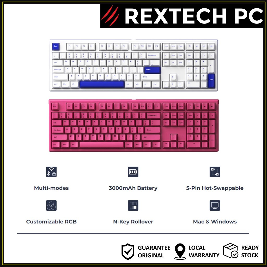 Akko Monsgeek MG108B Wireless Mechanical Keyboard RGB Light ... Akko Monsgeek MG108B Wireless Mechanical Keyboard RGB Light ...