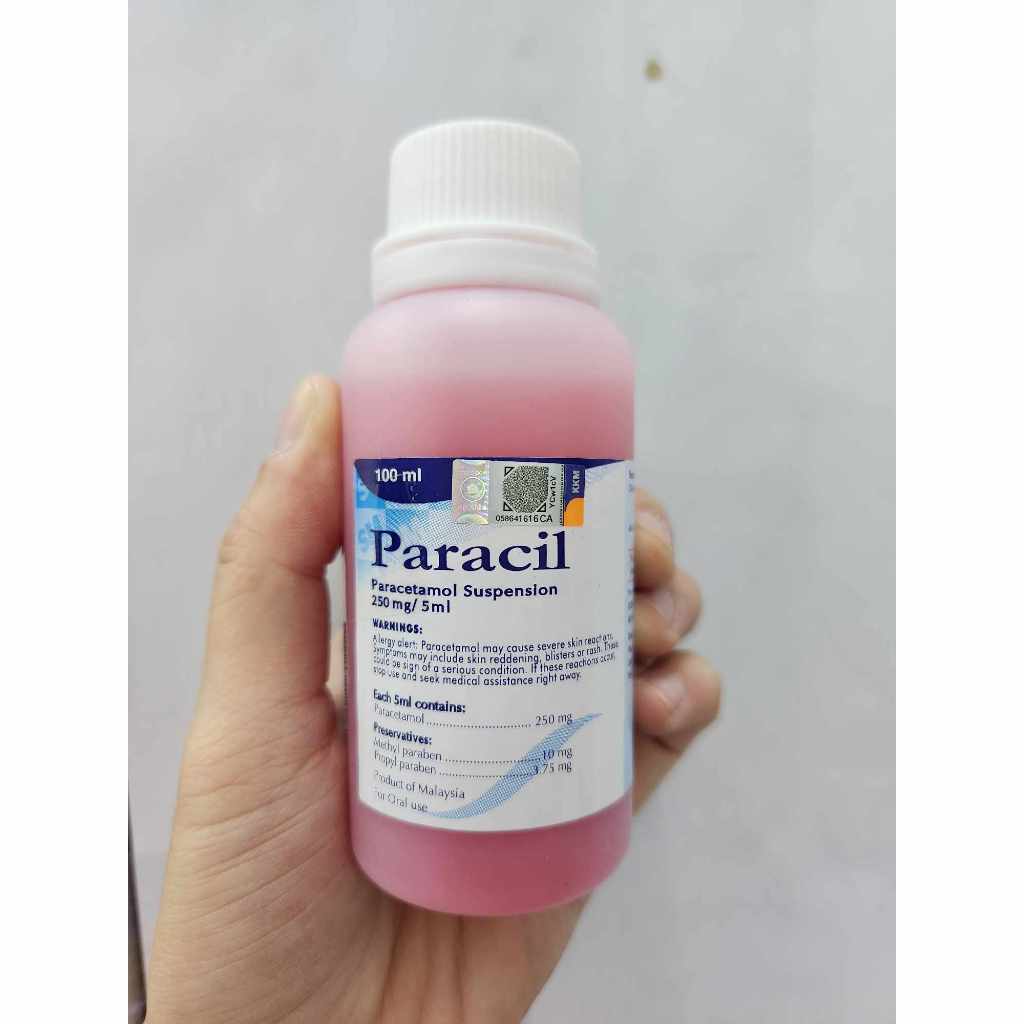 Paracil Paracetamol Suspension 250mg/5ML (100ml) | Shopee Malaysia