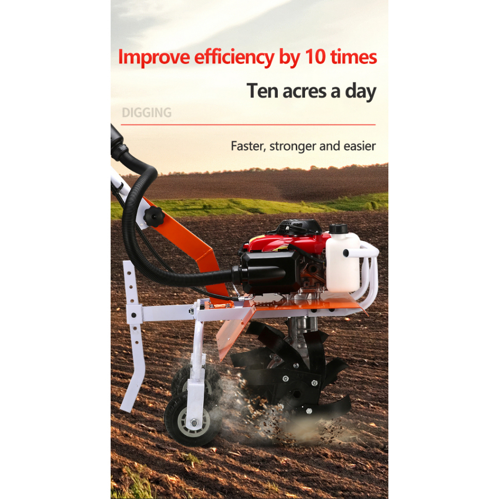 Rototiller Gas Powered Buy 52cc Tiller Cultivator Gas Powered ,Single ...