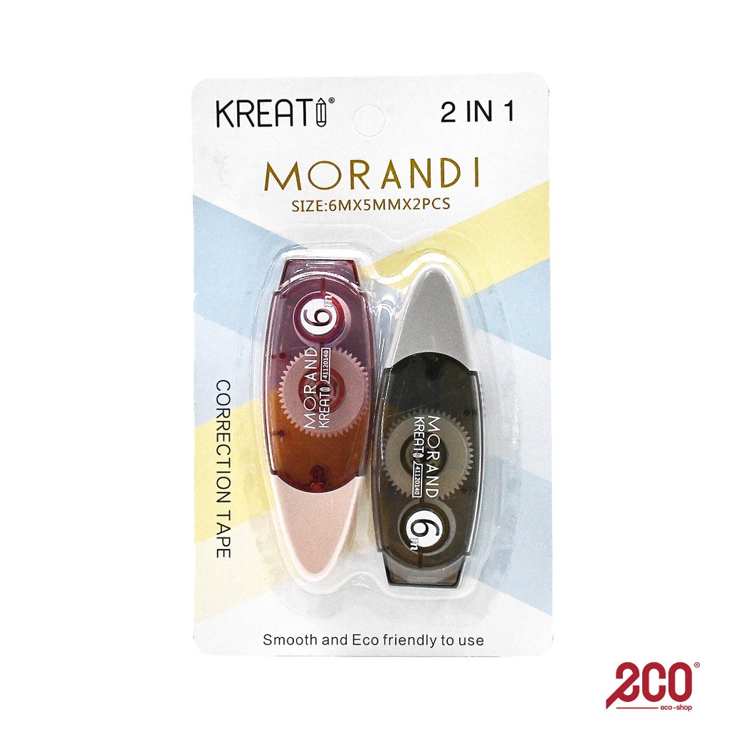 Kreati Morandi Correction Tape 6m (2pcs/pack) - AC-L009-T02-13 | Shopee ...