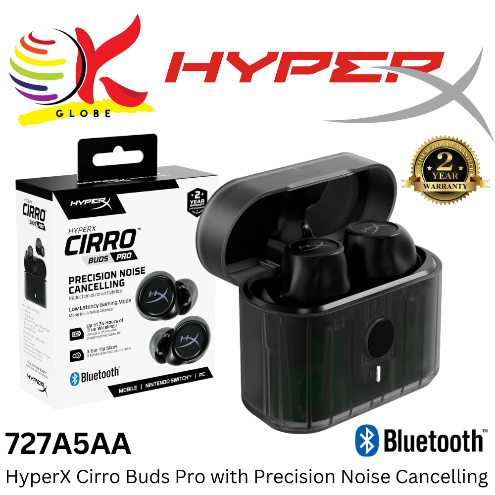 HYPER-X HYPERX CIRRO BUDS PRO BLUETOOTH 5.2 EARBUDS TRUE WIRELESS EARHONE WITH HYBRIC ANC & LOW ...