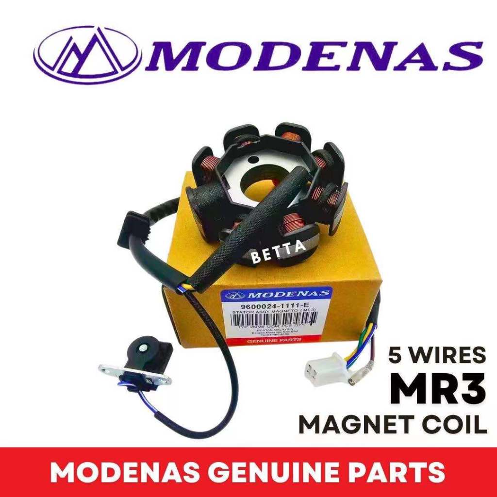 FUEL COIL 5 WIRE MAGNET COIL STARTER COIL FIELD COIL MODENAS KRISS MR3 ...