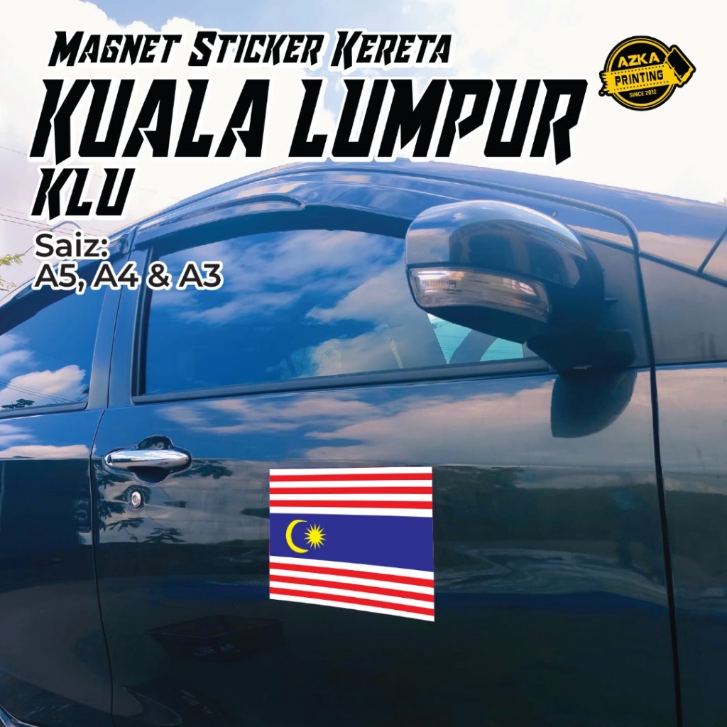 MAGNET SHEET BENDERA KERETA / BENDERA MALAYSIA / BENDERA NEGERI-NEGERI ...