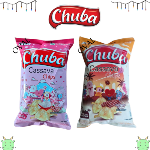 Chuba Cassava Chips 140g (BBQ/CHILLI BALADO) BT21 EDITION | Shopee Malaysia