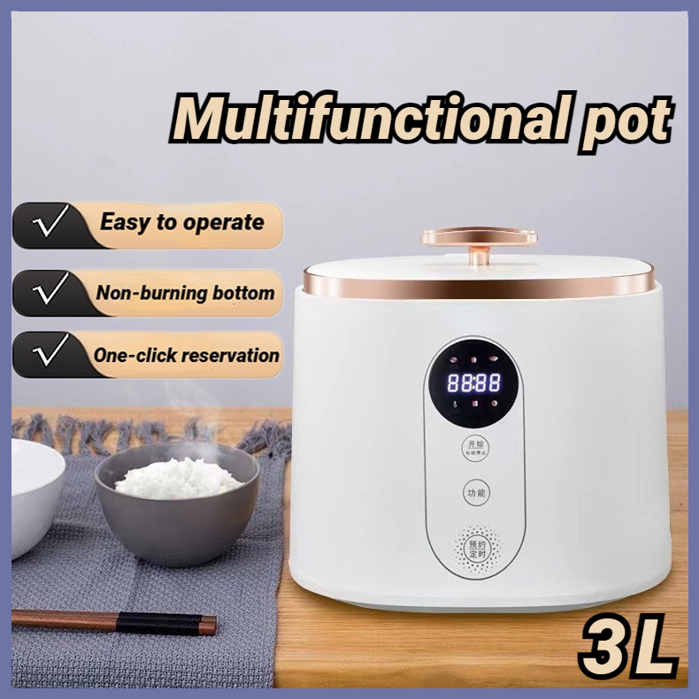3L LED Display Automatic Rice Cooker Multi-coated non-stick pan ...