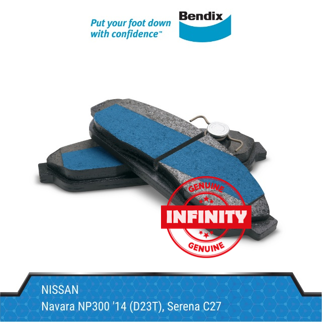 Bendix Front Brake Pads - Nissan Navara NP300 (D23T), Serena C27 (DB2374) | Shopee Malaysia