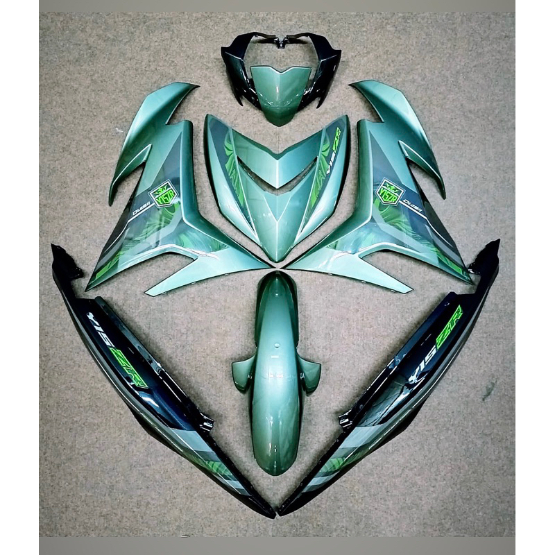 COVERSET Y15ZR V1/V2 HIJAU LUMUT STICKER TANAM | Shopee Malaysia