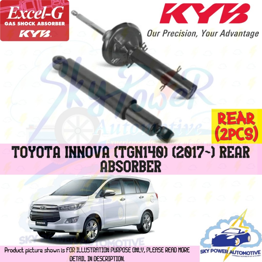 TOYOTA INNOVA TGN140 (2017~) KAYABA KYB EXCEL G GAS SHOCK ABSORBER REAR ...