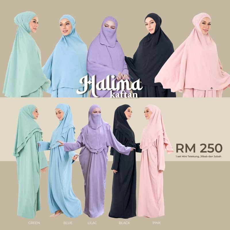 CLEARANCE JUBAH UMRAH Nunha Kaftan Halima Jubah Umrah Neelofa | Shopee Malaysia