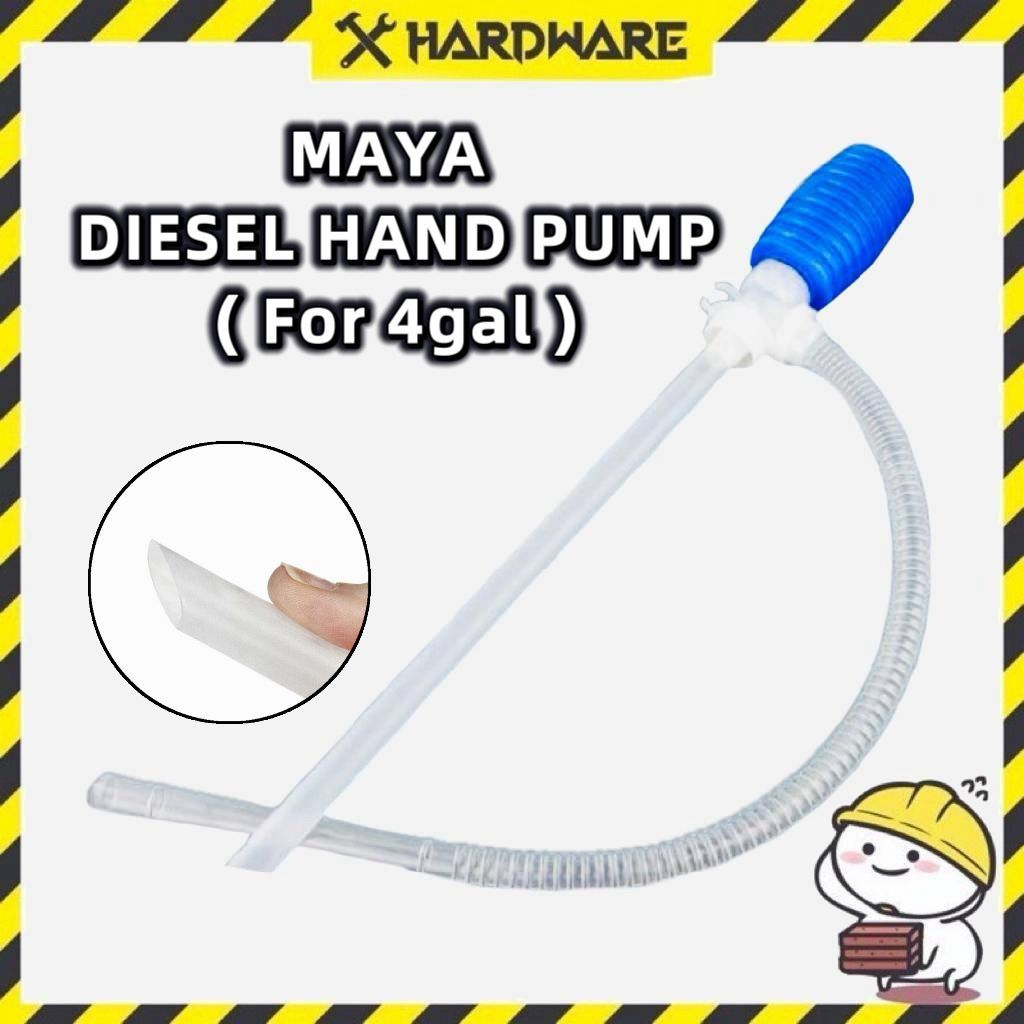 4 GALLON MAYA DIESEL HAND PUMP (SMALL) PLASTIC MANUAL HAND OIL FUEL PUMP TUBE CAR/Pam Minyak ...