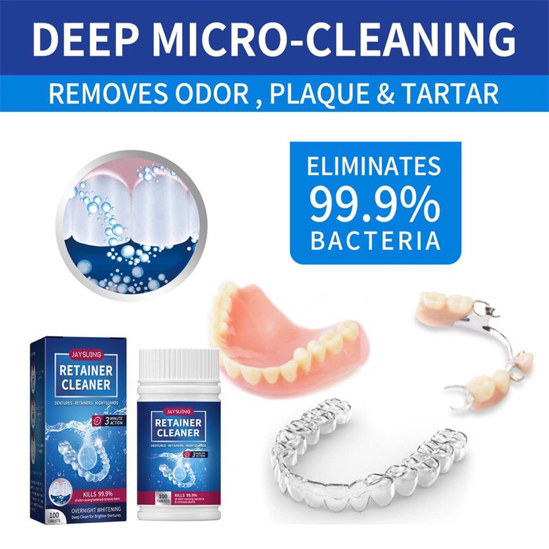 JAYSUING RETAINER CLEANER PENCUCI RETAINER DAN GIGI PALSU MENBERSIH ...