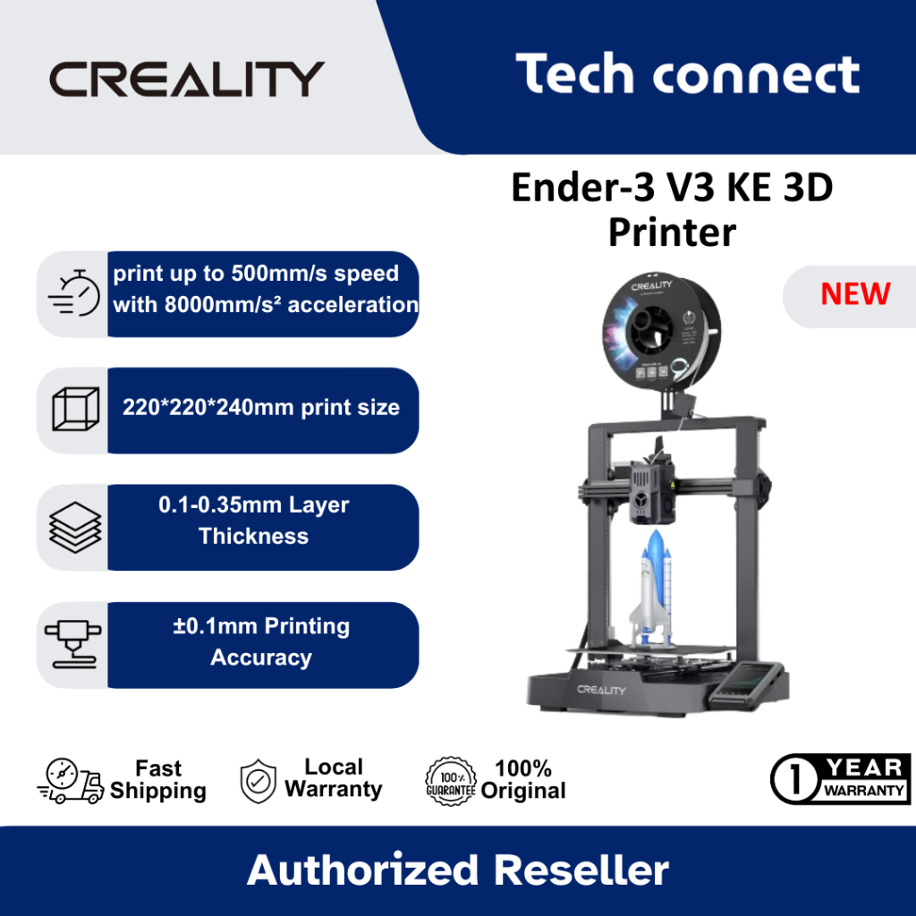 [Local Stock] Creality Ender-3 V3 KE 3D Printer with 500mm/s printing ...