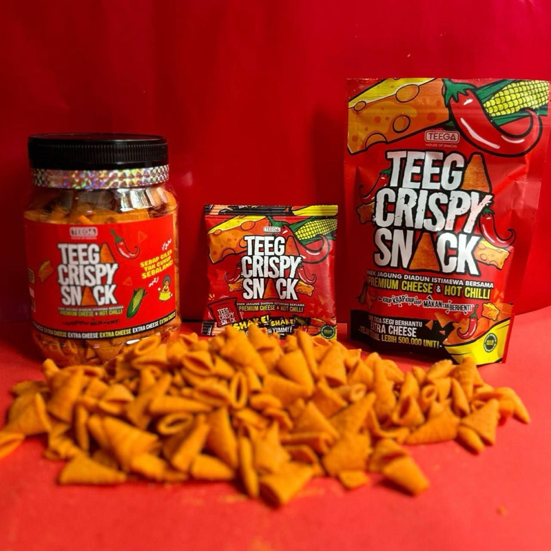 TEEGA CRISPY SNACK CHEESE & HOT CHILLI | Shopee Malaysia