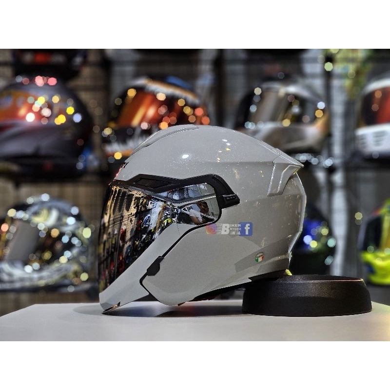 Original Motorax S30 Modern Grey Open Face Helmet | Shopee Malaysia