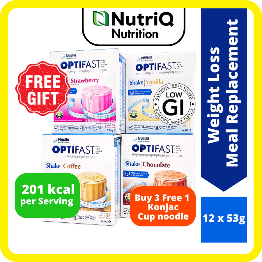 Nestle Optifast Meal Replacement for Weight Loss 营养代餐奶昔 Kurus Badan ...