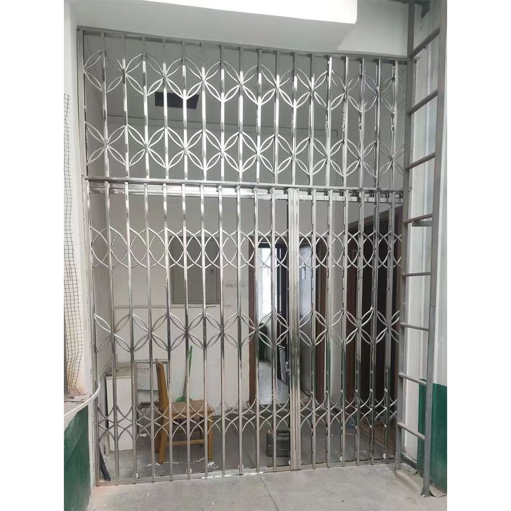 304 stainless steel sliding gate, telescopic folding entrance door ...