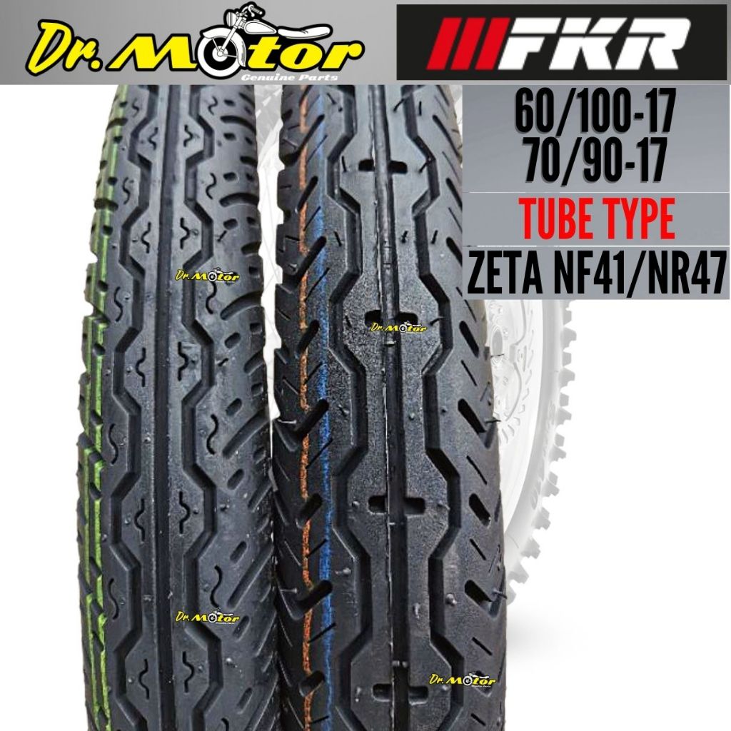 FKR TYRE TAYAR 17 NF41 NR47 Tube type 60/100-17 70/90-17 (Cutting EX5 ...