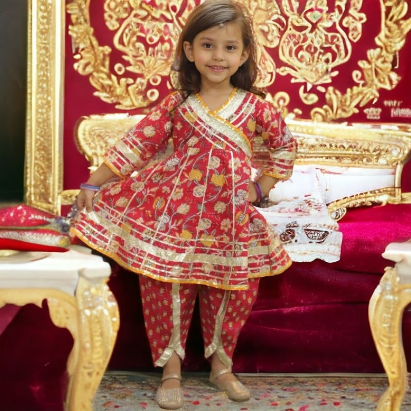 Kids Sharara Suit For Baby Girls and Kids Punjabi Suit Baju Budak India ...