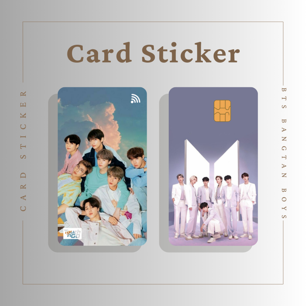 BTS CARD STICKER - TNG CARD / NFC CARD / ATM CARD / ACCESS CARD / TOUCH ...