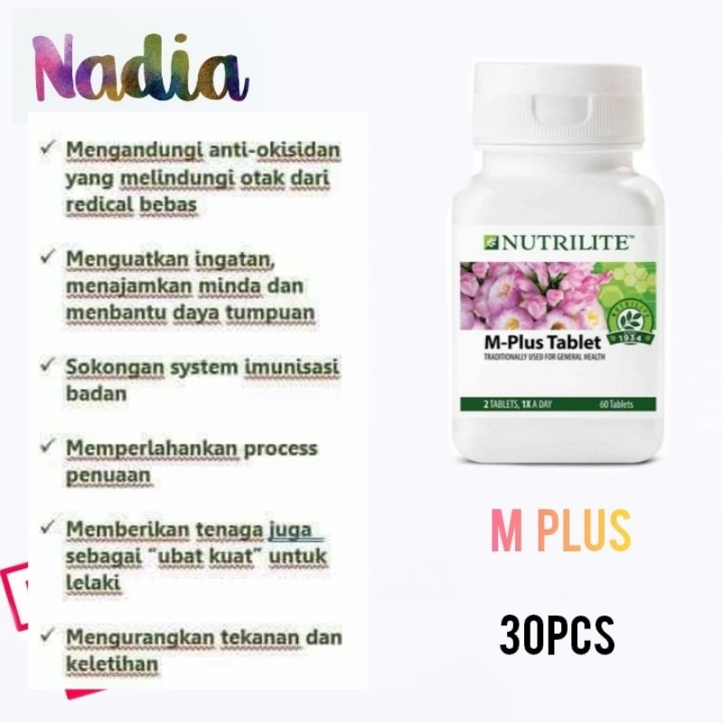 NUTRILITE ** M Plus Tablet** (30pcs) | Shopee Malaysia
