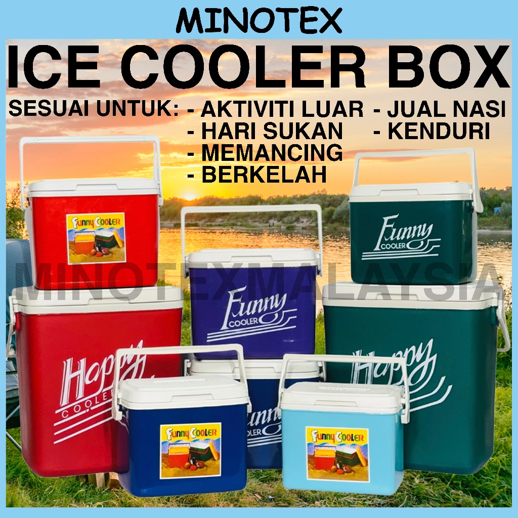 Ice Cooler Box (Funny Cooler/Happy Cooler) Thermos Tahan Panas Sejuk ...