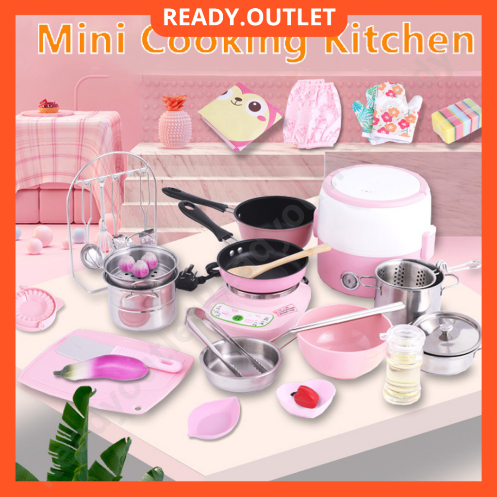 Full Set 35pcs Dapur Mainan Kids Mini Kitchen Pretend Play Toys Kitchen ...