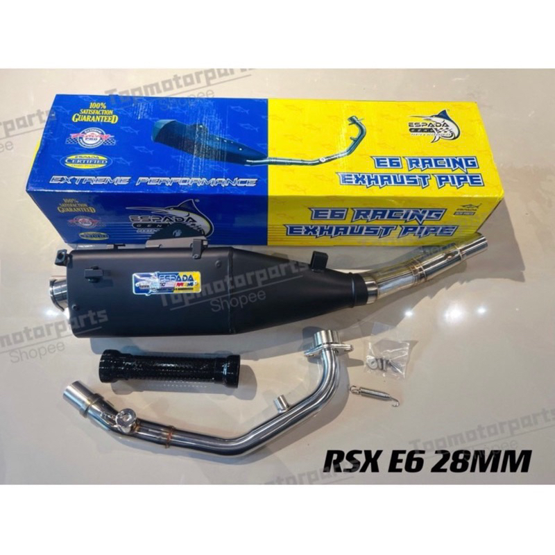 Exhaust Espada Std Cutting 100% Original Y15ZR/Y15/RS150/LC135/SRL115/SRL115FI EZXOS E4 E5 E6 E7 ...