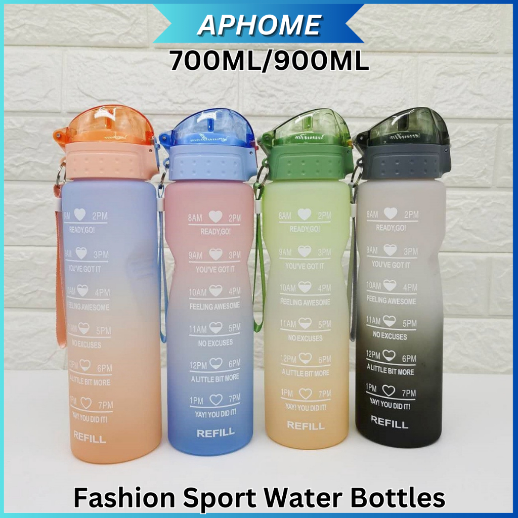 700ml/900ml Large Capacity Water Bottle Fashion Sport Bottle Leak-Proof ...