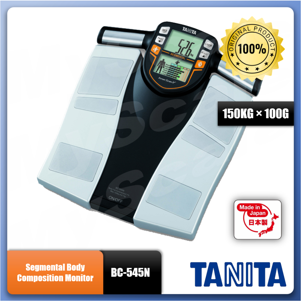 TANITA Segmental Body Composition Monitor with Easy-To-Read Graphic Display BC-545N | Shopee ...