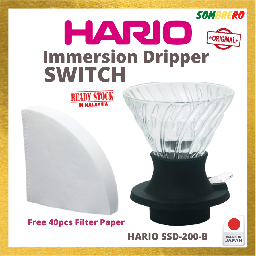 HARIO SWITCH Immersion Dripper V60 Style Coffee Dripper Brewer SSD-5012-B SSD-200-B MADE IN ...