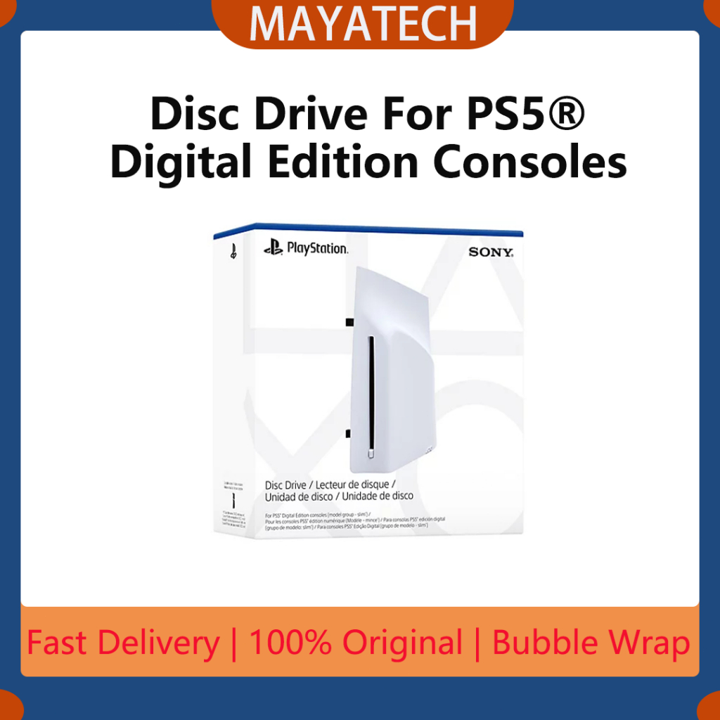 【Ready Stock】Disc Drive For PS5® Digital Edition Consoles (Slim) 4K Ultra HD Blu-ray discs DVDs ...