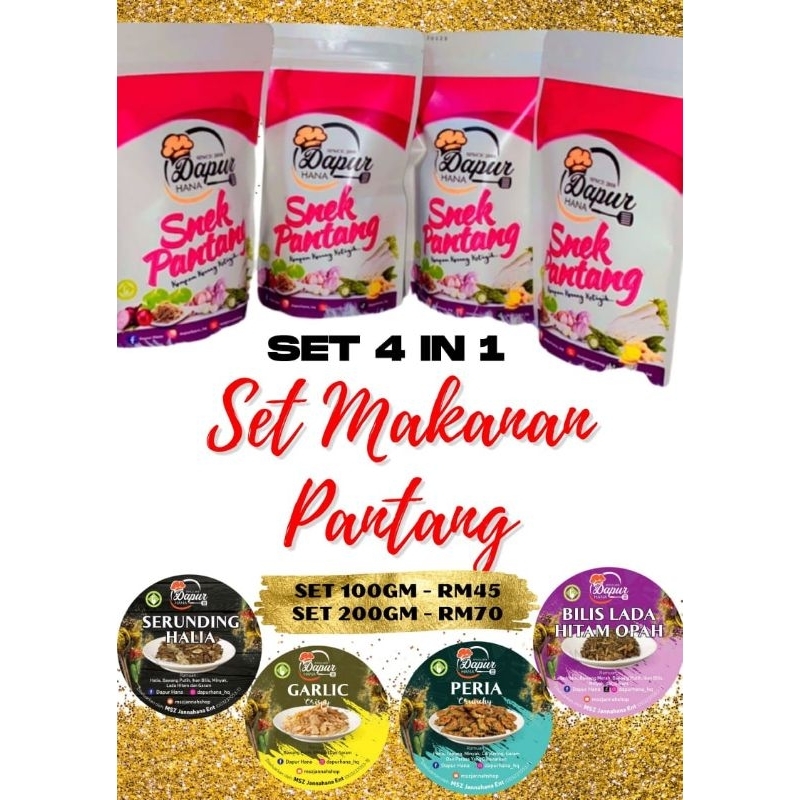 💥SET MAKANAN PANTANG DAPUR HANA | Shopee Malaysia