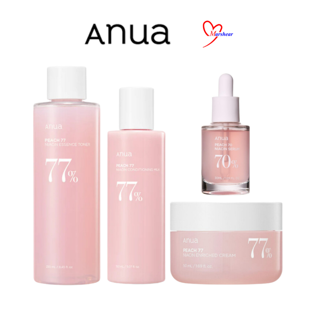 Anua Peach 77 Niacin Enriched Cream 50ml / Conditioning Milk 150ml ...