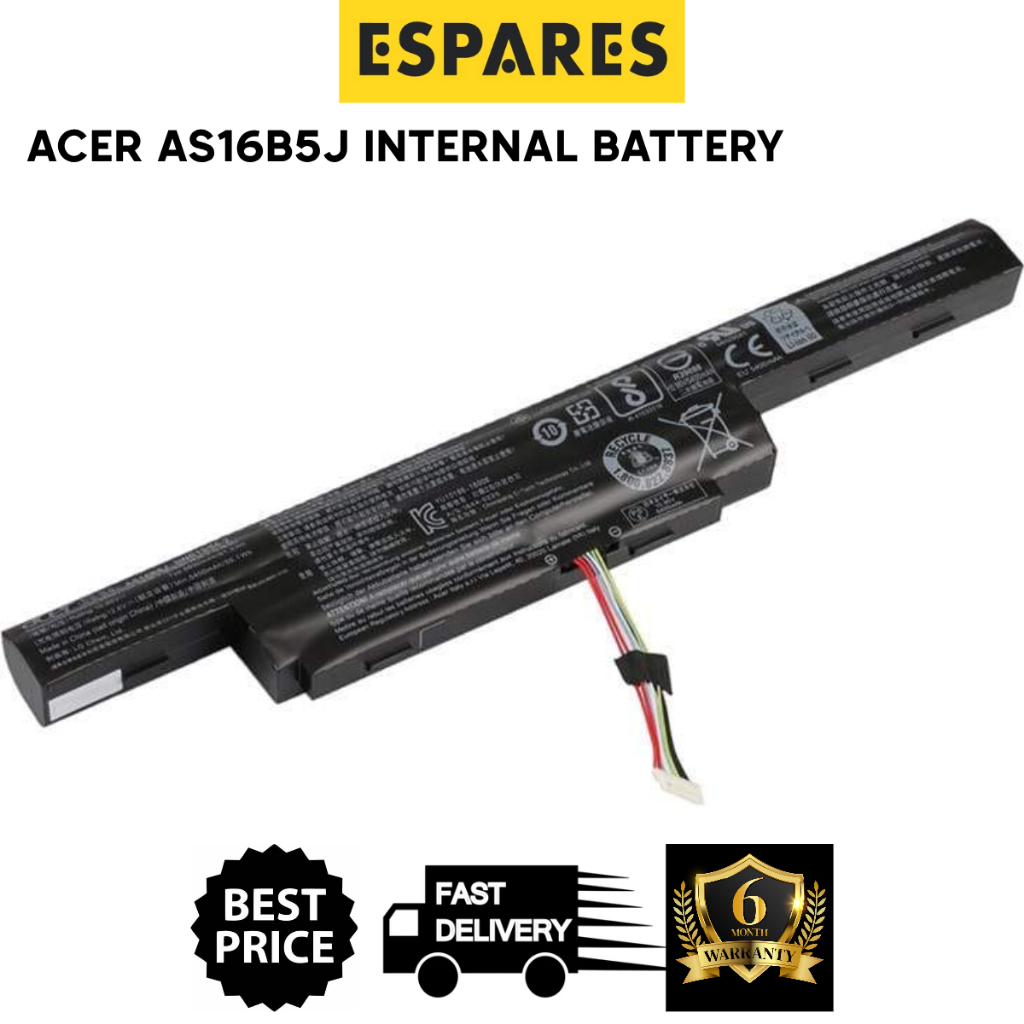 Acer Aspire AS16B5J AS16B8J 5600mah E5-575 E5-575G F15 F5-573 F5-573G ...