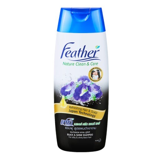 FEATHER Nature Clean & Care Black & Shine Shampoo 340 ml | Shopee Malaysia