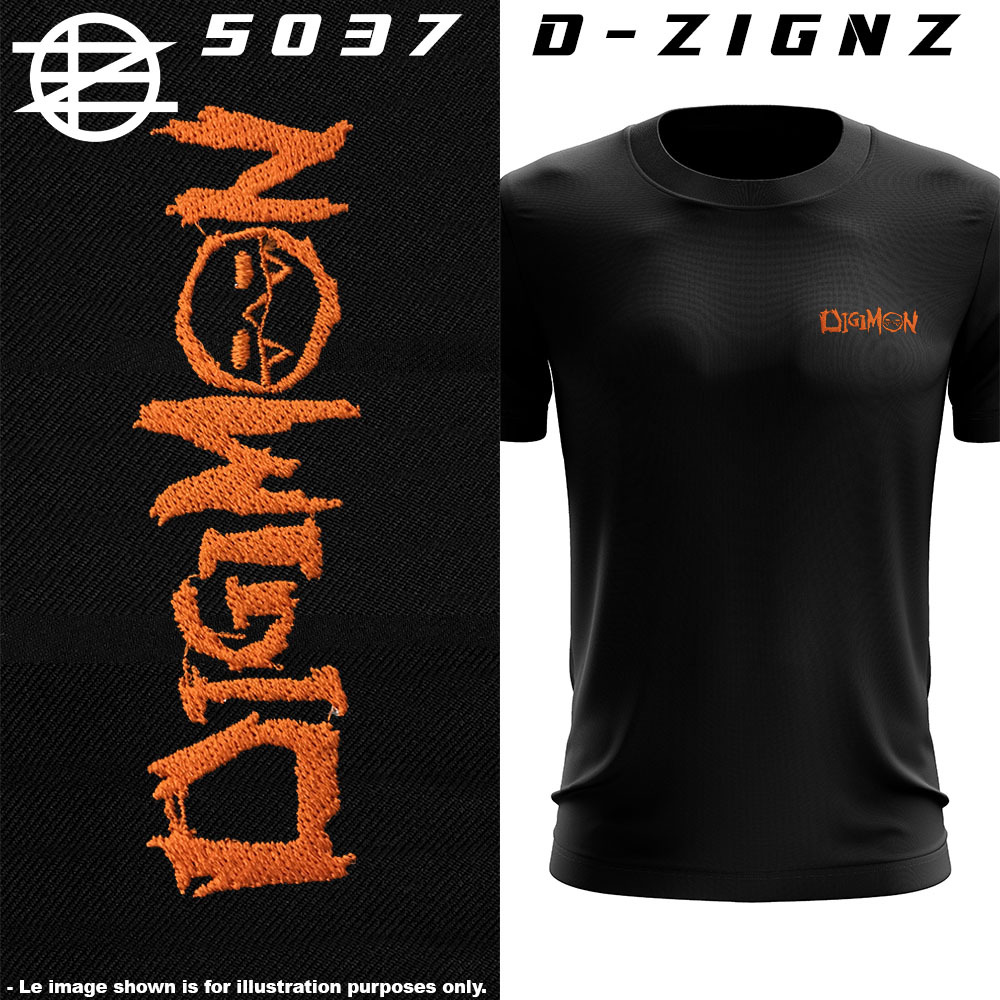 DIGIMON logo Shirt - Embroidery | Shopee Malaysia