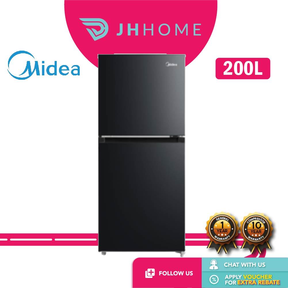 MIDEA 330L 2 Door Fridge Refrigerator | Peti Sejuk MDRT384MTB30 ...