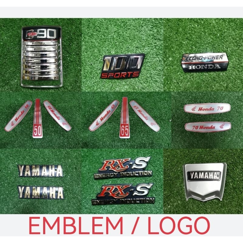 EMBLEM LOGO MOTORCYCLE HONDA C50 C65 C70 HONDA FAME EX5 YAMAHA SS2 ...