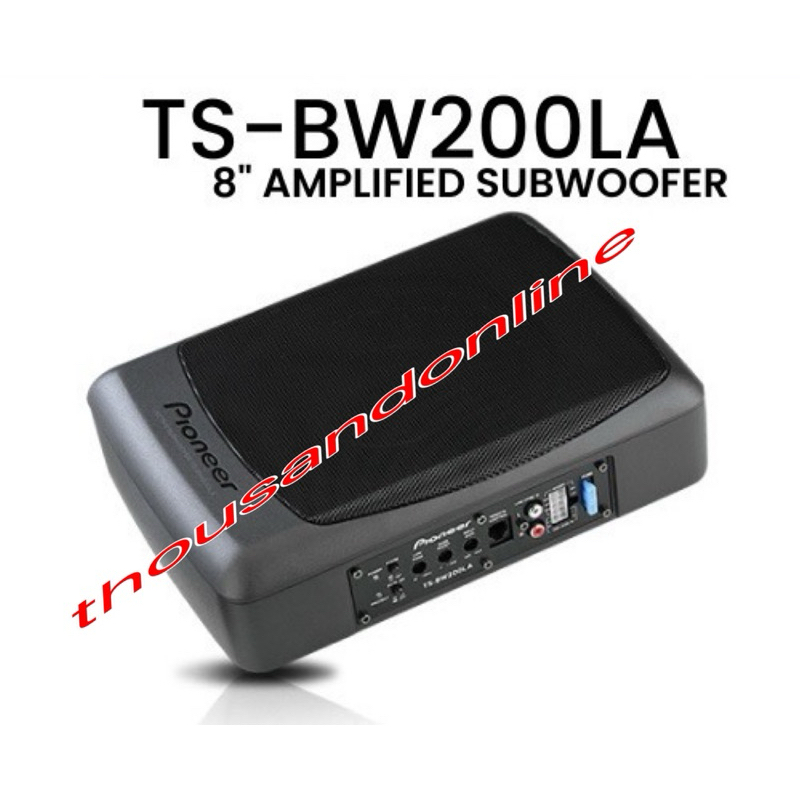Pioneer TS-BW200LA 200mm ( 8" inch ) Underseat Active Subwoofer 700 ...
