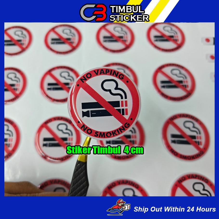 NO SMOKING NO VAPING STICKER TIMBUL EPOXY / EC45 | Shopee Malaysia