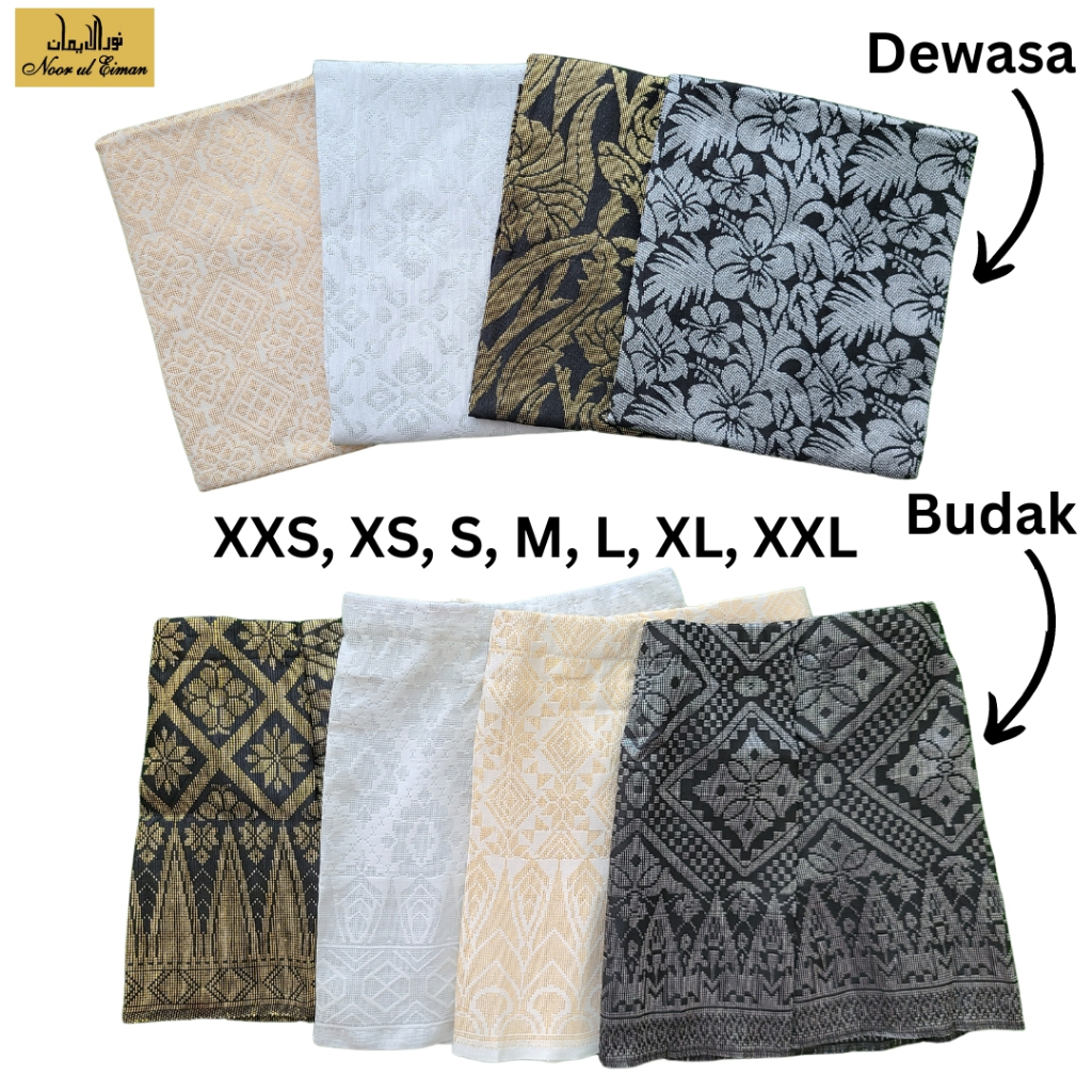 Samping Budak & Dewasa Random Saiz XXS to XXL | Sampin Random Design ...