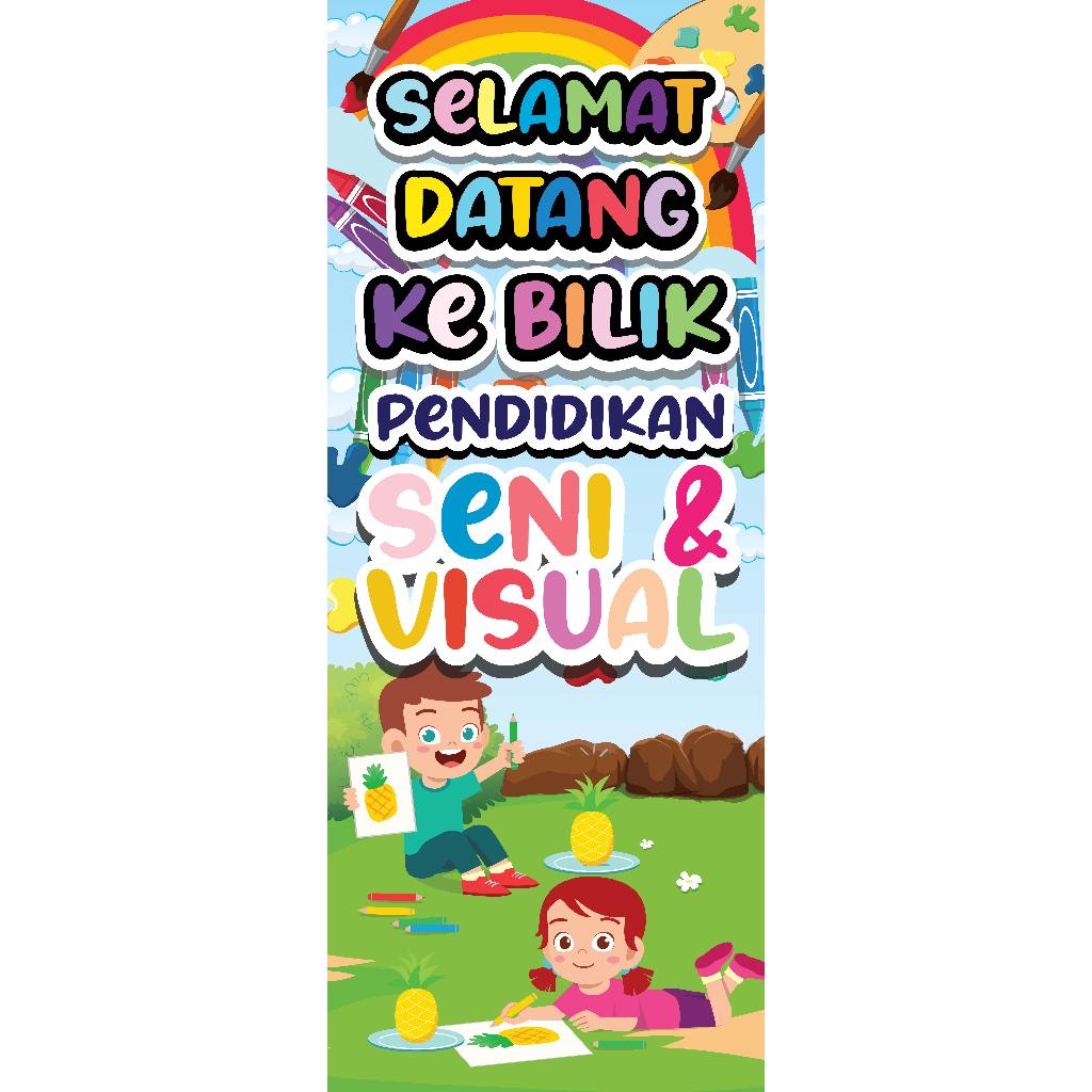 Bunting Selamat Datang Ke Bilik Pendidikan Seni Set Keceriaan Sekolah ...