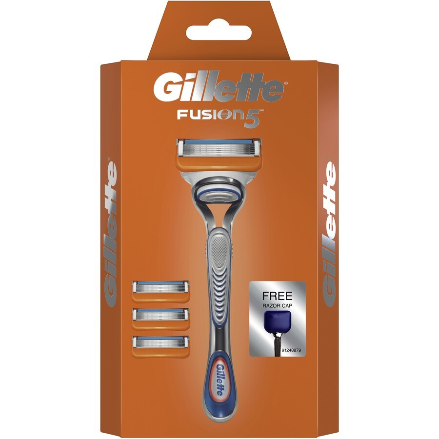 Gillette Fusion Fusion5 Starter Pack Kit ( 1 Razor + 3 Blades + FREE ...