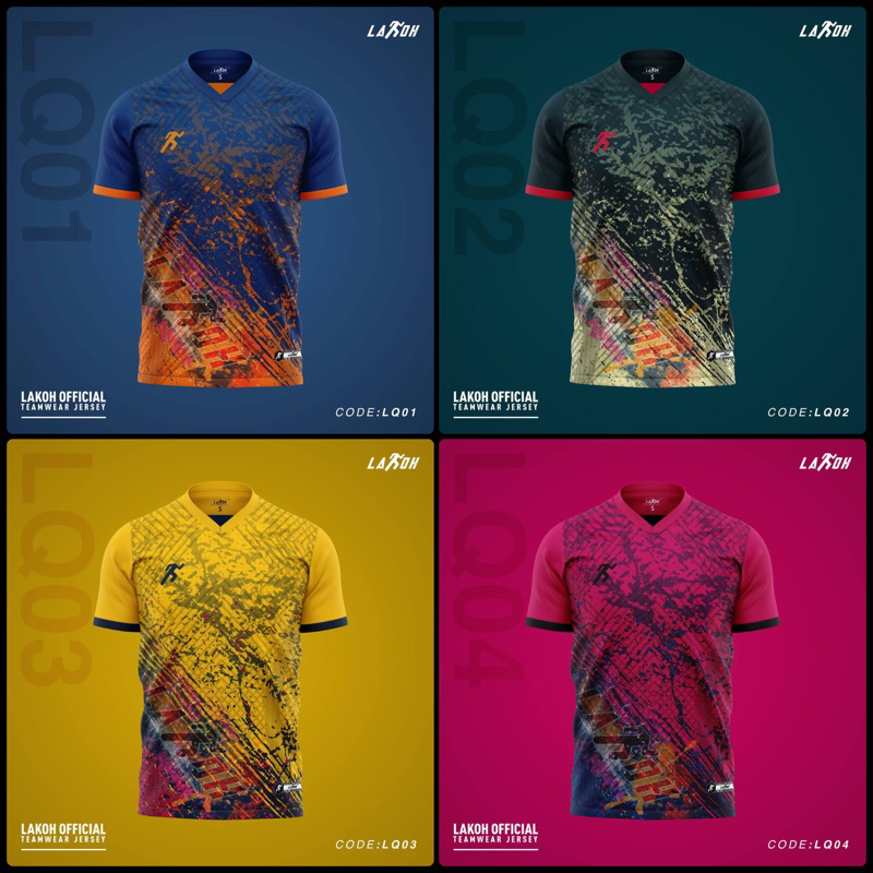 🔥LAKOH SPORT🔥 LQ JERSEY SHORT SLEEVE / JERSI TEAM / JERSI SUKAN ...