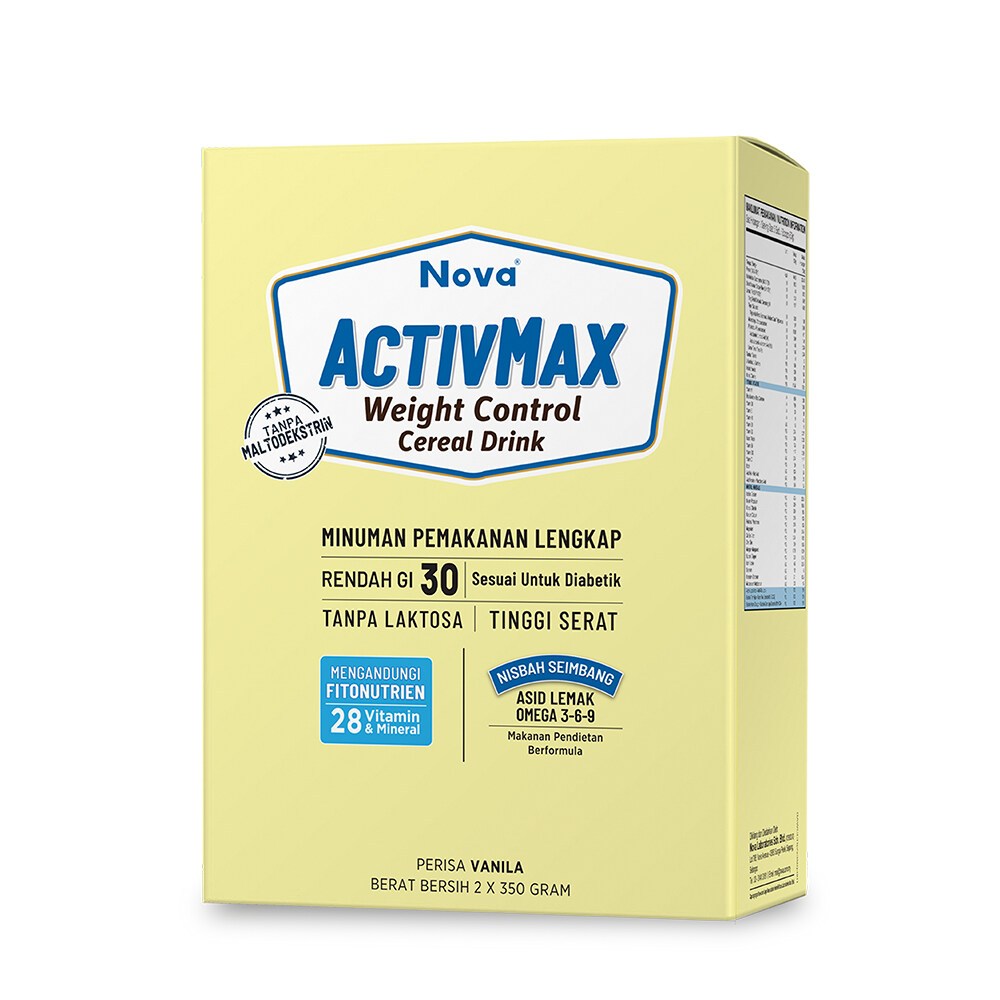 NOVA ACTIVMAX WEIGHT CONTROL TURUN BERAT BADAN / DIABETES / MEAL ...