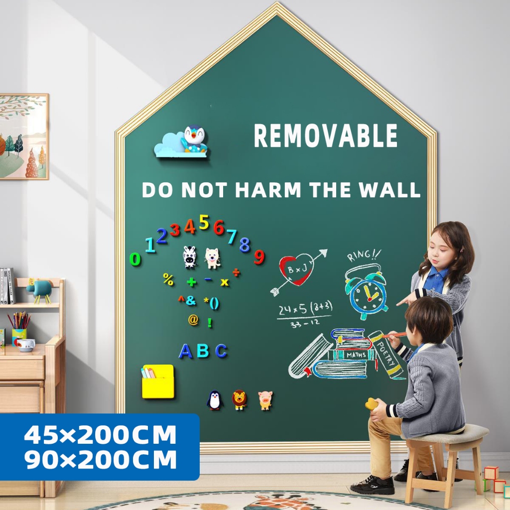 [90×200cm] Whiteboard Stickers, Blackboard Stickers, Pvc Chalk Board ...
