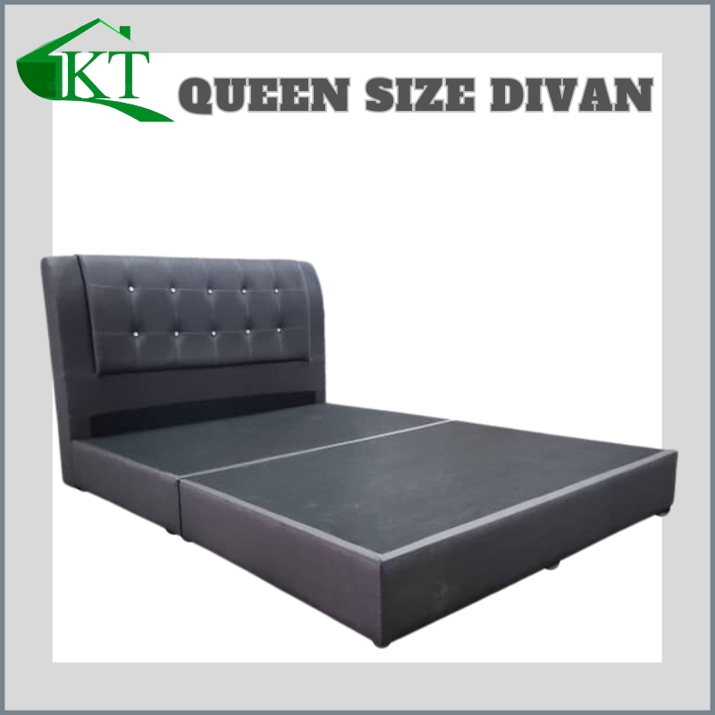 (Ready Stock) KT: Premium Divan Queen Bed Frame Bed Base Katil Queen ...